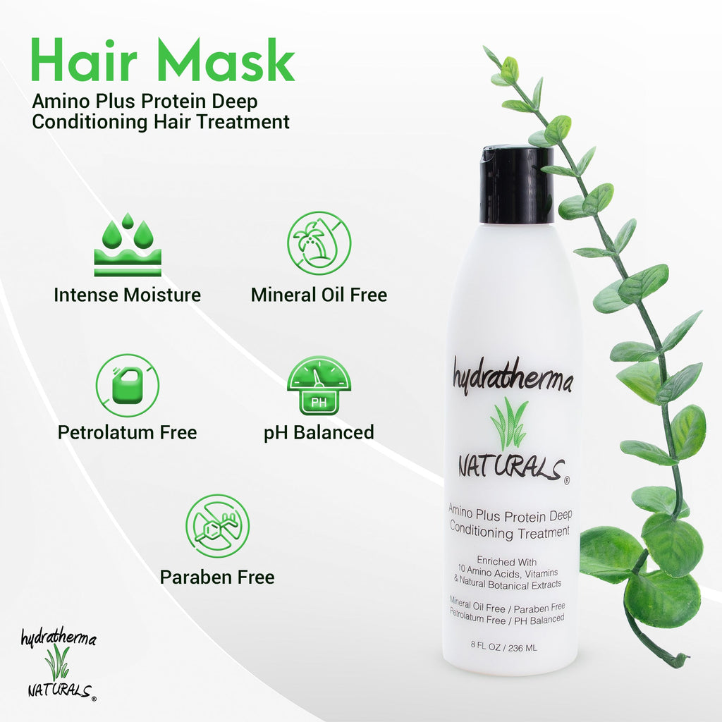 Amino Plus Protein Deep Conditioning Hair Treatment 8 oz | Hydratherma ...